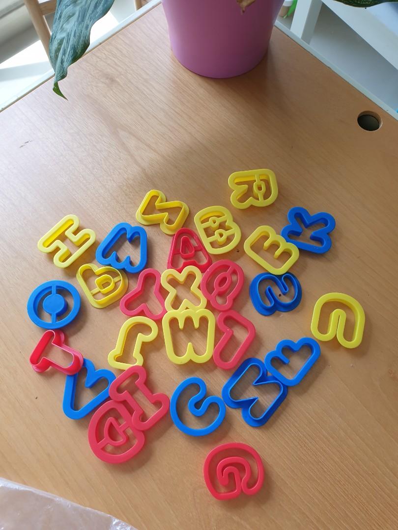 Alphabets playdough cutters, Hobbies & Toys, Toys & Games on Carousell