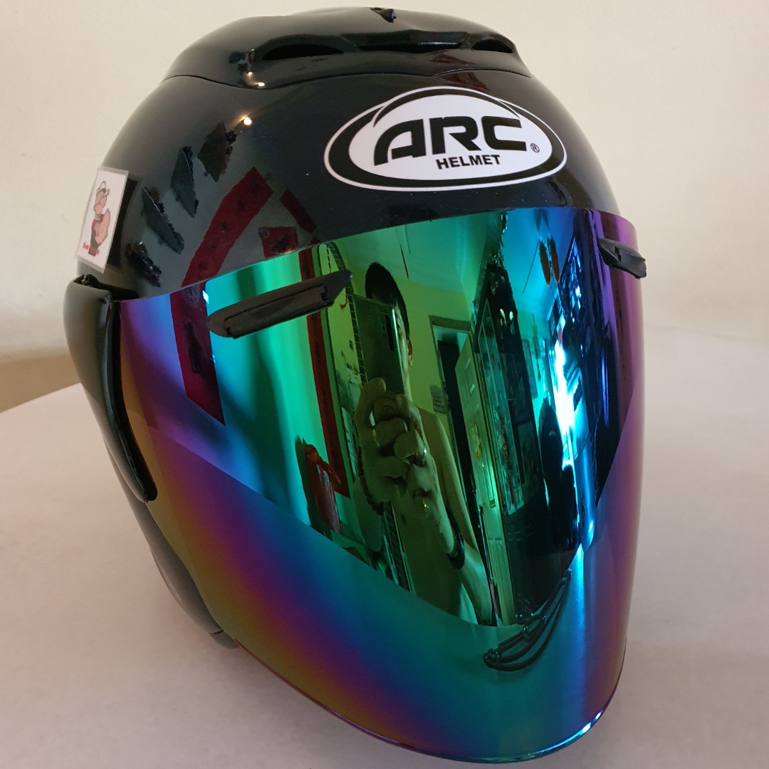 ARC RITZ HELMET MALIBU BLUE COLOR, Motorcycles, Motorcycle Accessories ...
