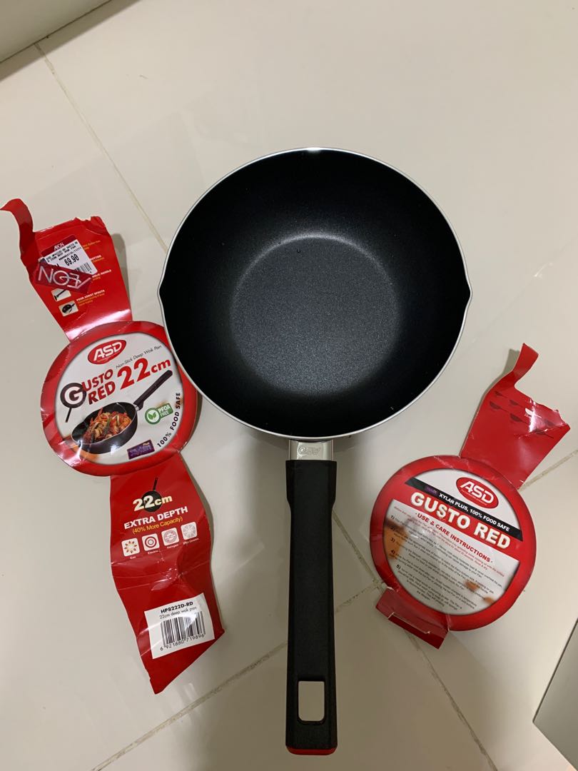 ASD non-stick wok pan, Furniture & Home Living, Kitchenware & Tableware ...
