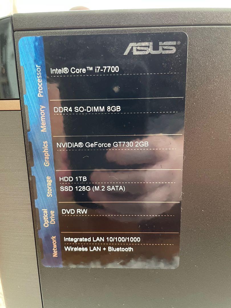 Asus Desktop Computer Intel Core i7 + mouse+ keyboard +windows license ...
