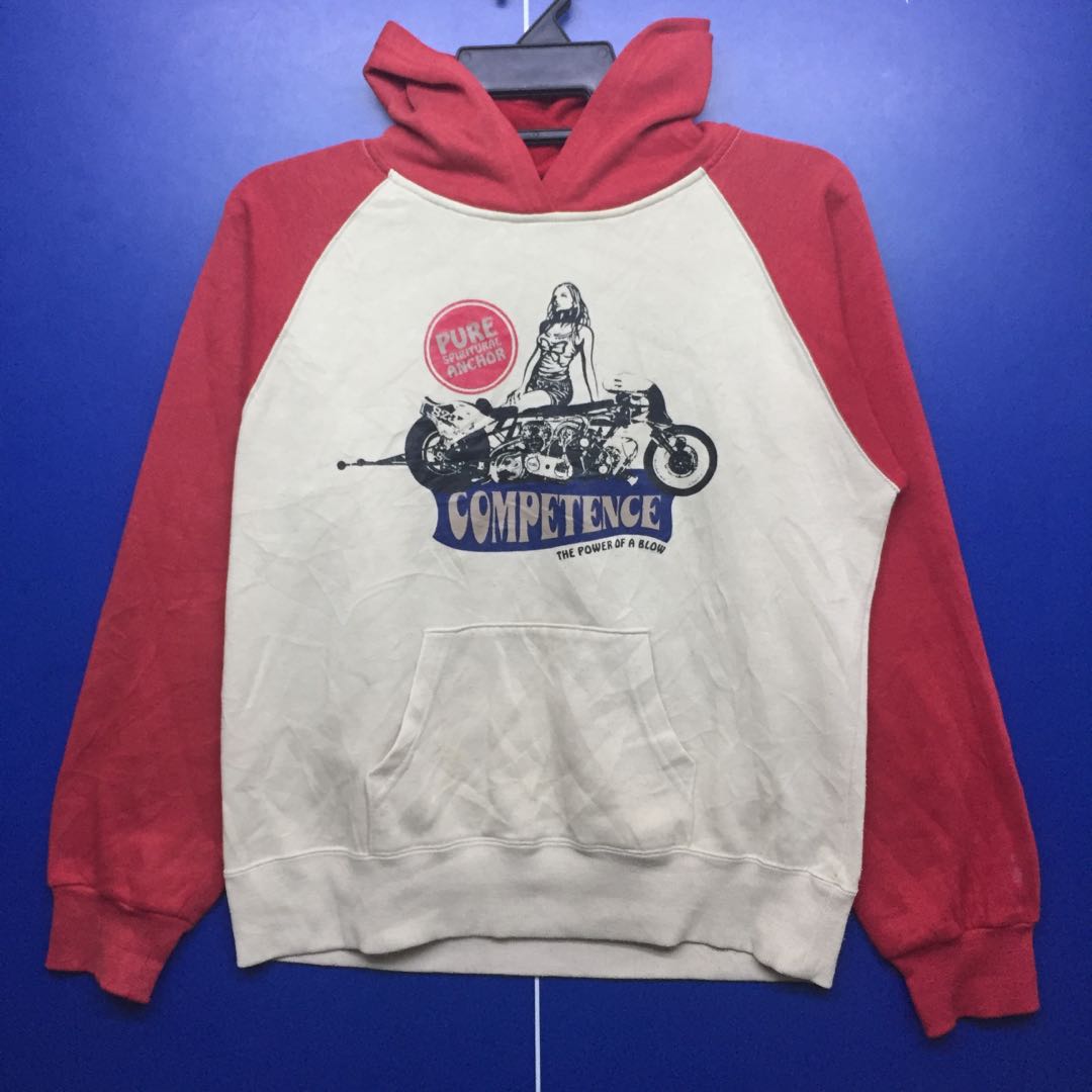 Awek Naik Motor Hoodie, Men's Fashion, Tops & Sets, Hoodies on Carousell