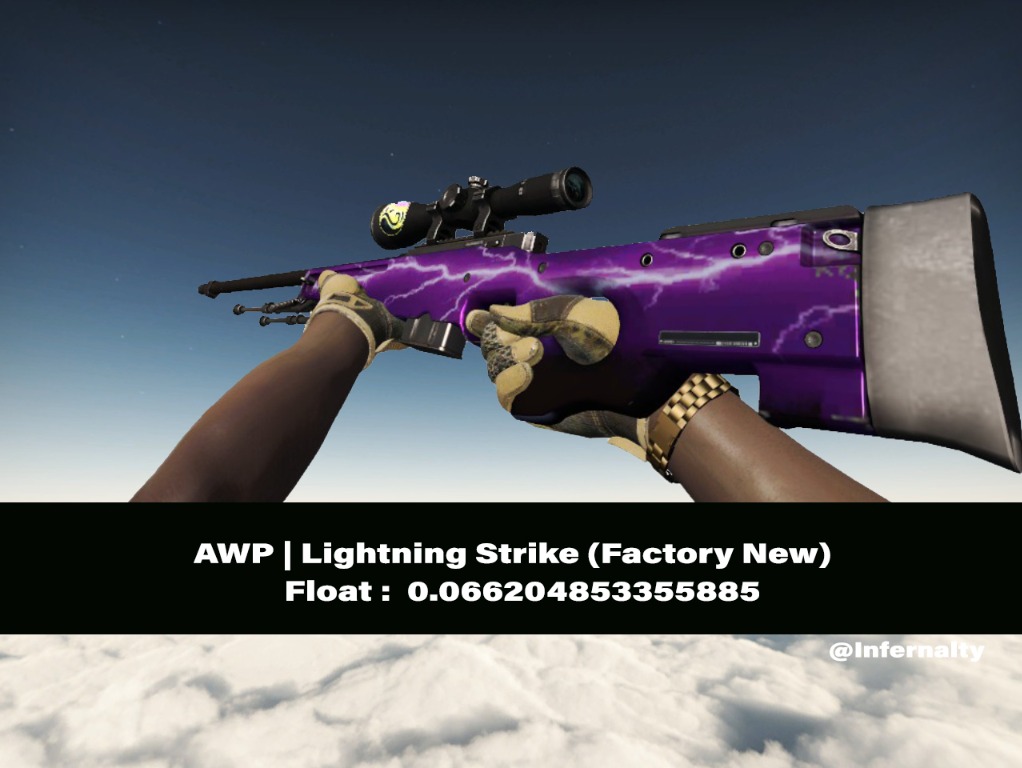 AWP Lightning Strike FN CSGO SKINS KNIVES, Video Gaming, Gaming ...