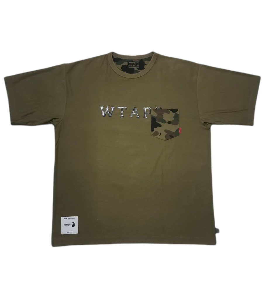 Bape x wtaps a bathing ape, Men's Fashion, Tops & Sets, Tshirts & Polo Shirts on Carousell