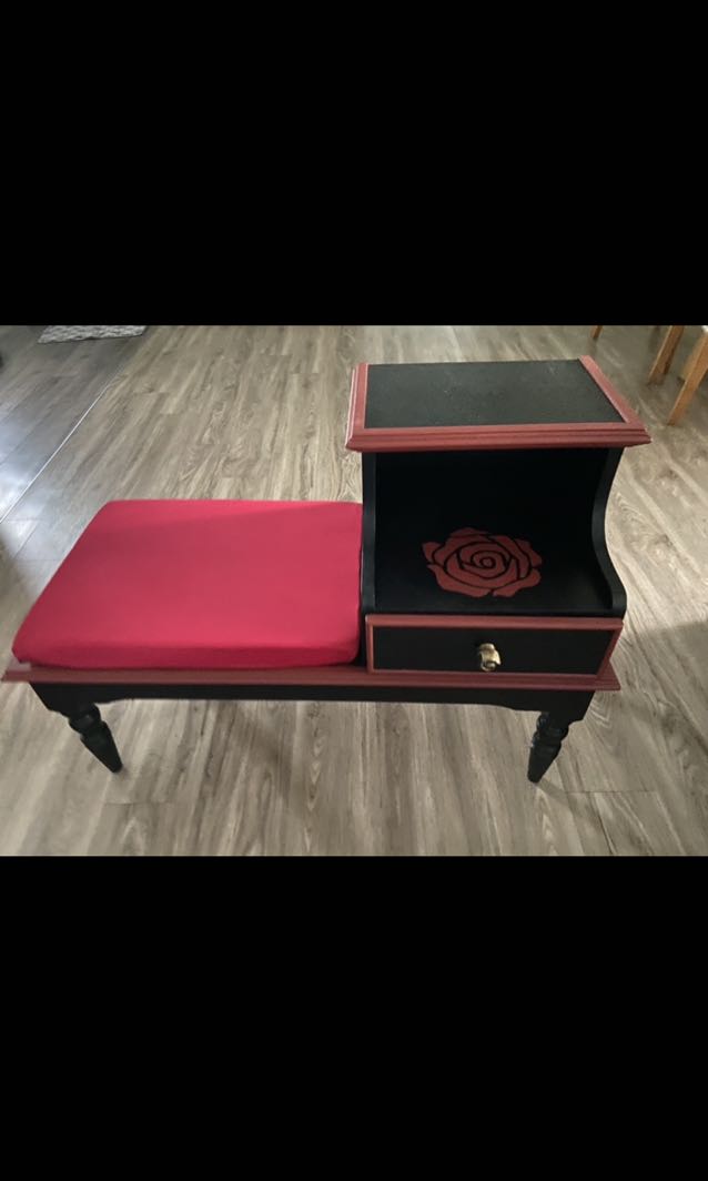 Bench with side table, Furniture & Home Living, Furniture, Tables ...