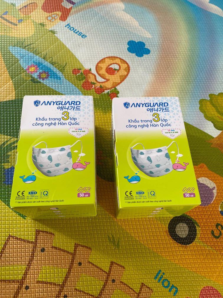 Brand New Anyguard kids mask, Health & Nutrition, Face Masks & Face ...
