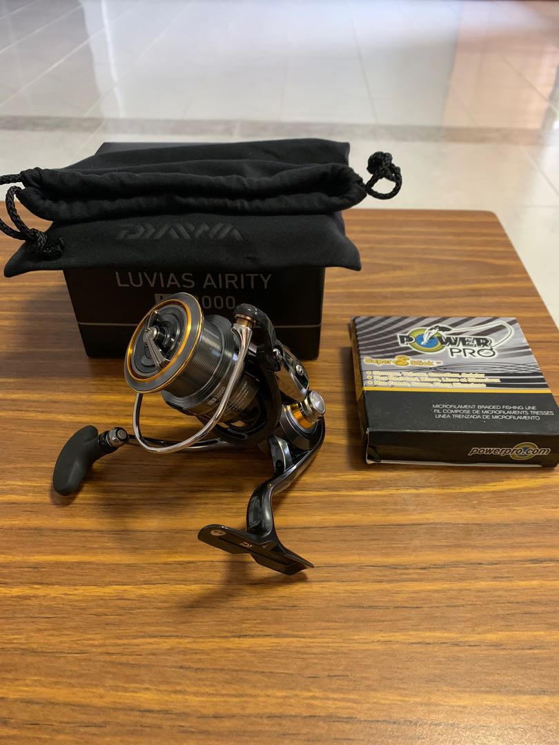 Brand New Daiwa Luvias Airity LT 3000 (Free PowerPro Line), Sports Equipment, Fishing on Carousell