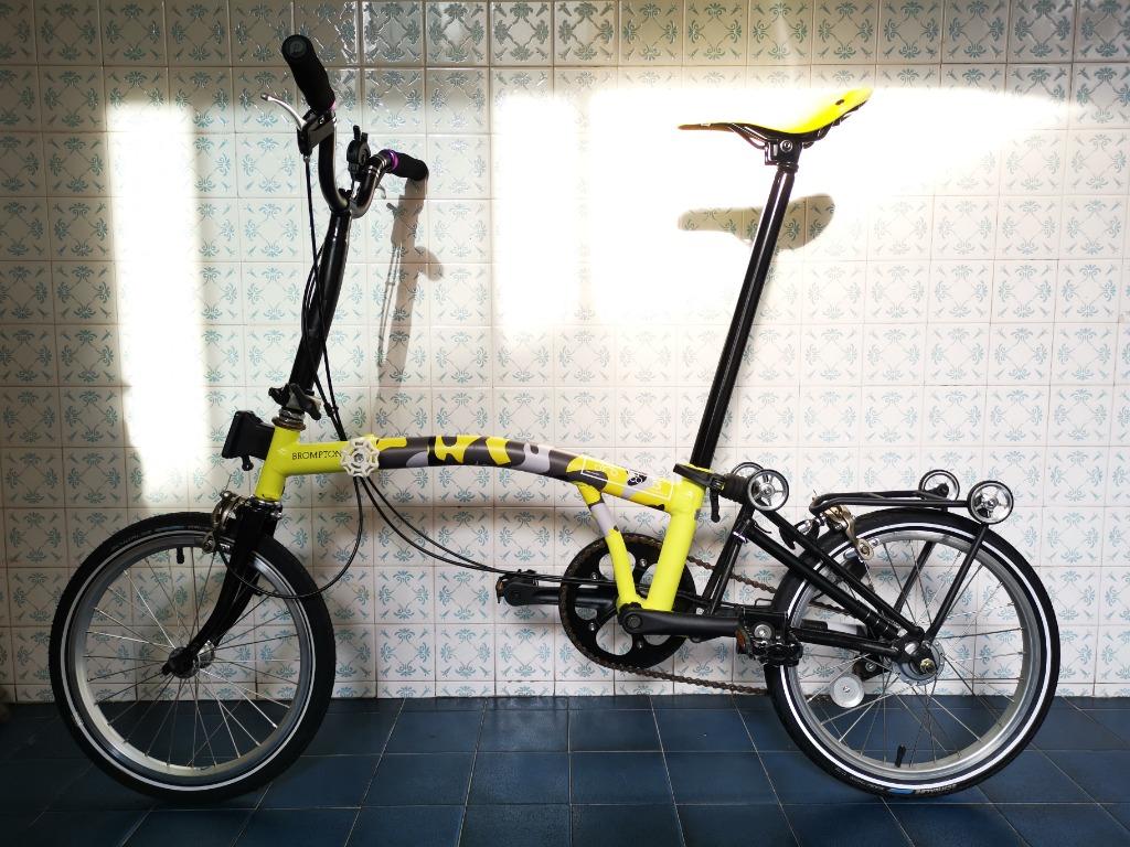 Brompton Yellow Black Edition M3R 2008, Sports Equipment, Bicycles ...