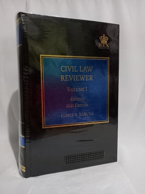 Civil Law Reviewer Vol. 1 by Rabuya (2021), Hobbies & Toys, Books ...