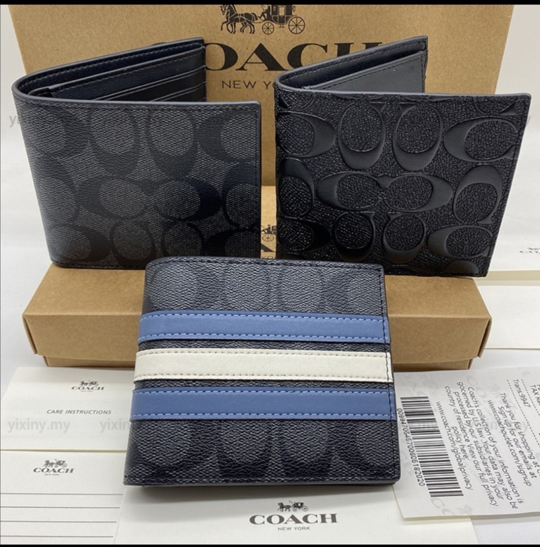 Coach wallet men, Men's Fashion, Watches & Accessories, Wallets & Card ...