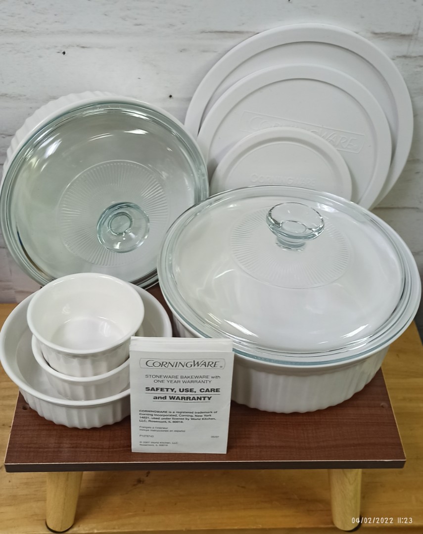 Corningware Bakeware 10 pc Set, Furniture & Home Living, Kitchenware ...