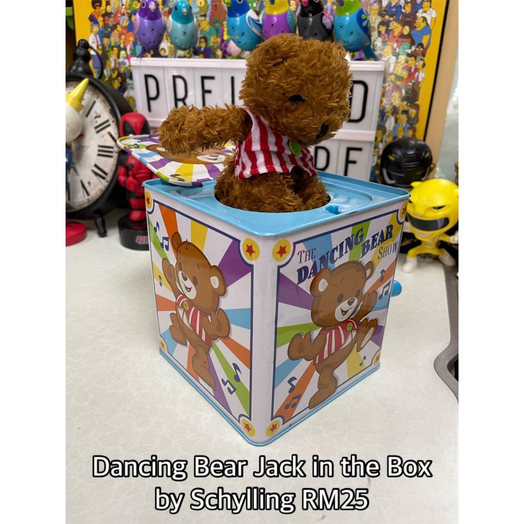 Dancing Bear Jack In the box bu Schyling, Hobbies & Toys, Collectibles ...