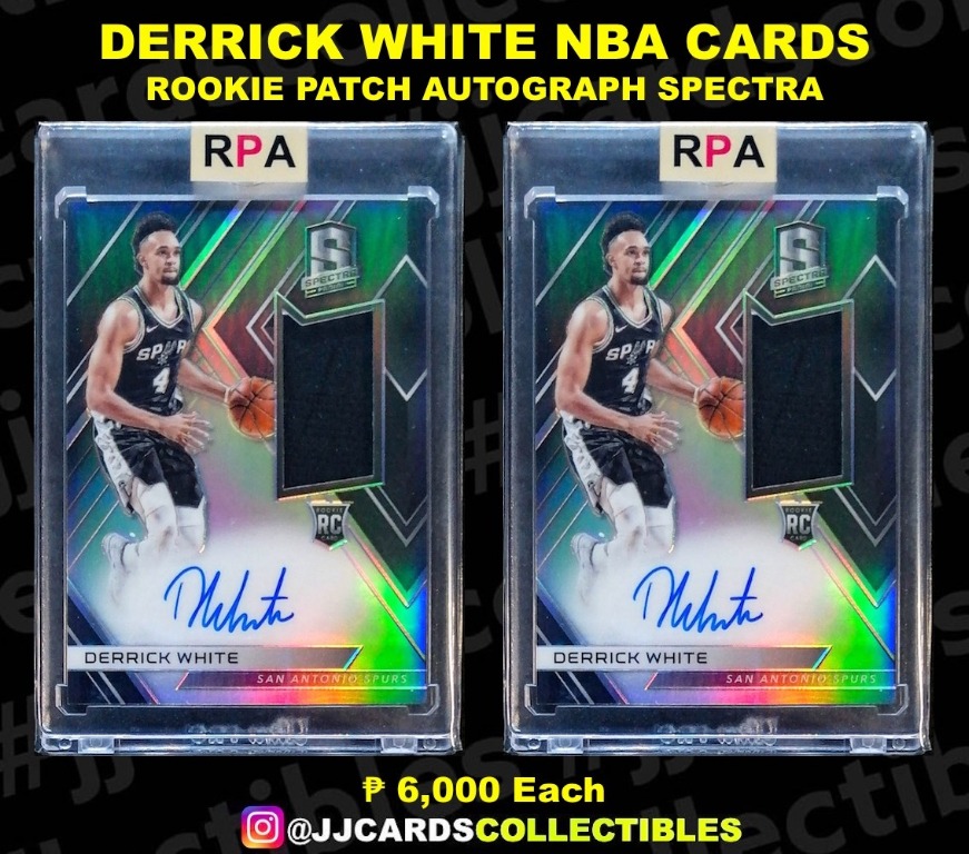 Derrick White 2017 Rookie Patch Autograph RPA Spectra NBA Cards w/ Free ...