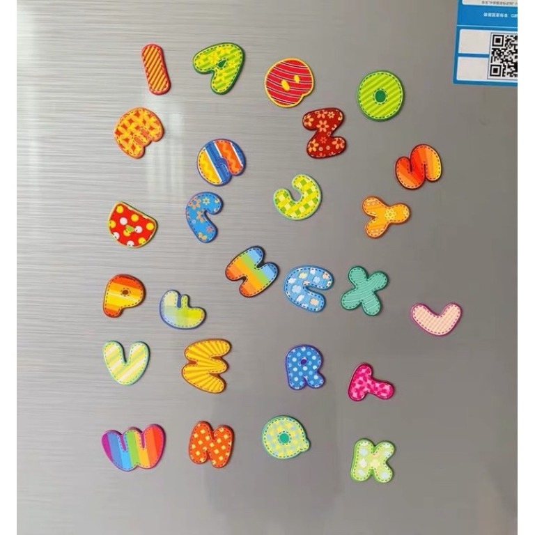 Educational Toys for Kids Magnetic Puzzle English Alphabet Magnet ...