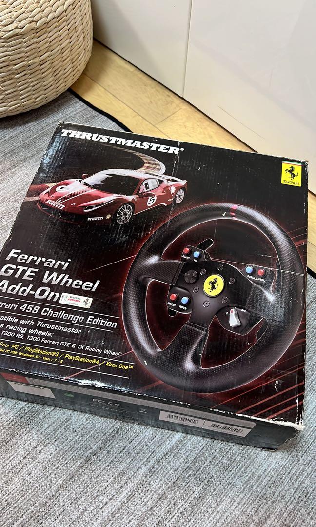 Ferrari GTE wheel Add-on Thrustmaster 458 challenge edition, 電子遊戲, 遊戲機 ...