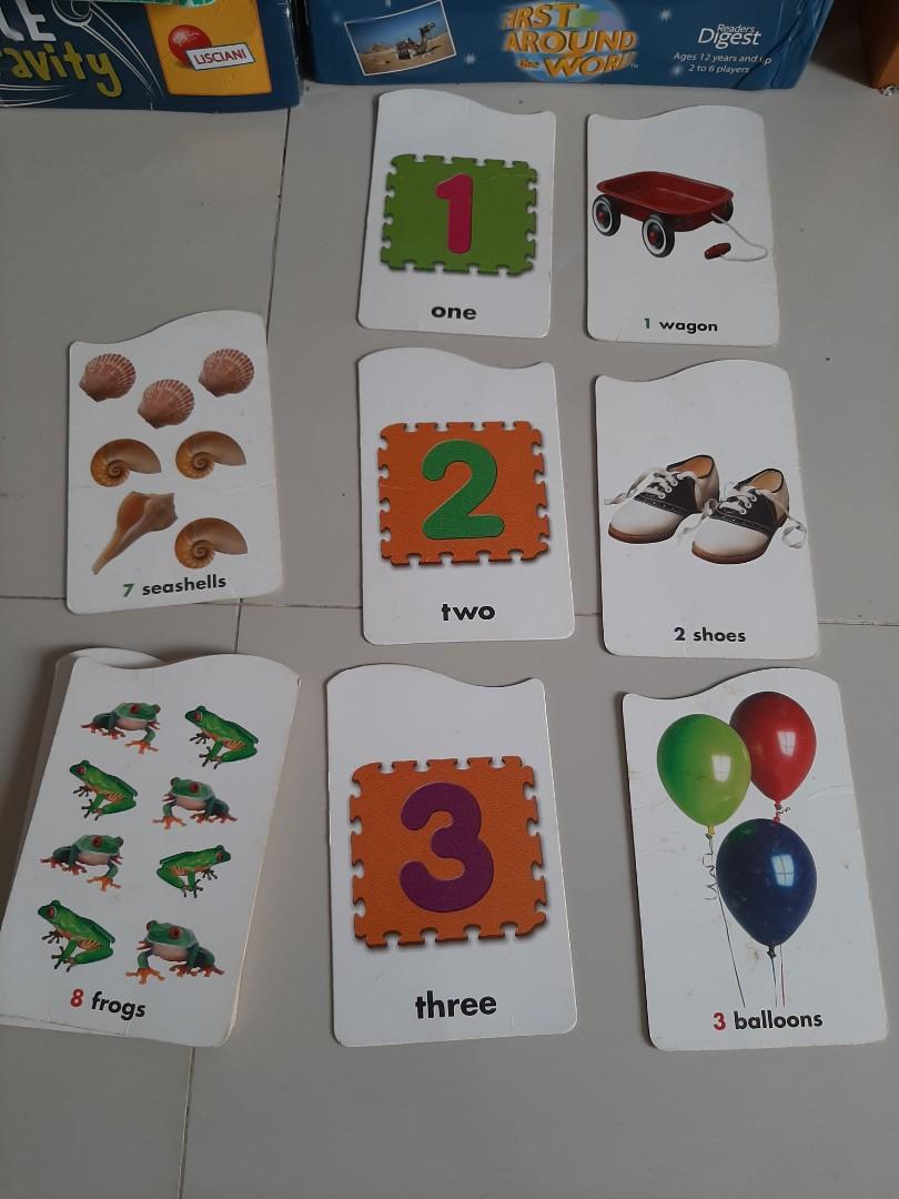 Flashcard angka, Toys & Collectibles, Permainan Papan & Kartu di Carousell