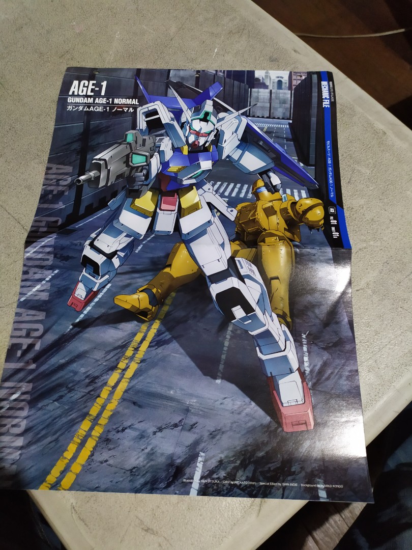 Gundam poster gundam age 1 normal, Hobbies & Toys, Toys & Games on ...