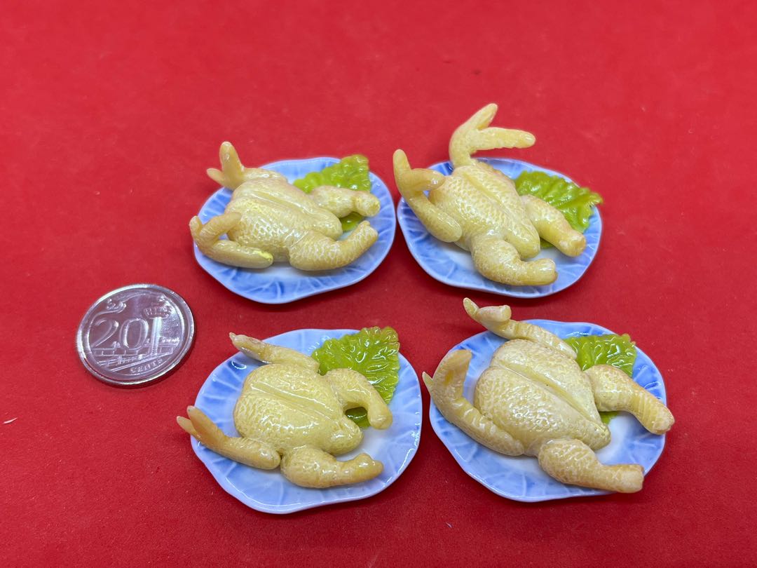 Handmade Miniature Roasted chicken - Steamed Chicken (Clay), Hobbies ...