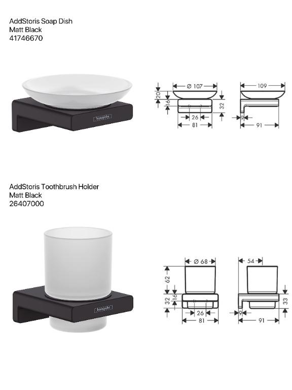 Hansgrohe Matt Black Toilet Shower Set and Accessories #MattBlack ...