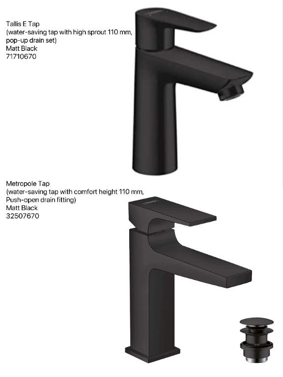 Hansgrohe Matt Black Toilet Shower Set and Accessories #MattBlack ...