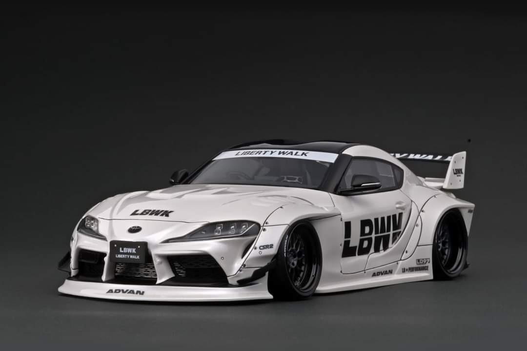 Ignition Model 1:18 LB-WORKS TOYOTA SUPRA (A90) White Black IG2648 ...