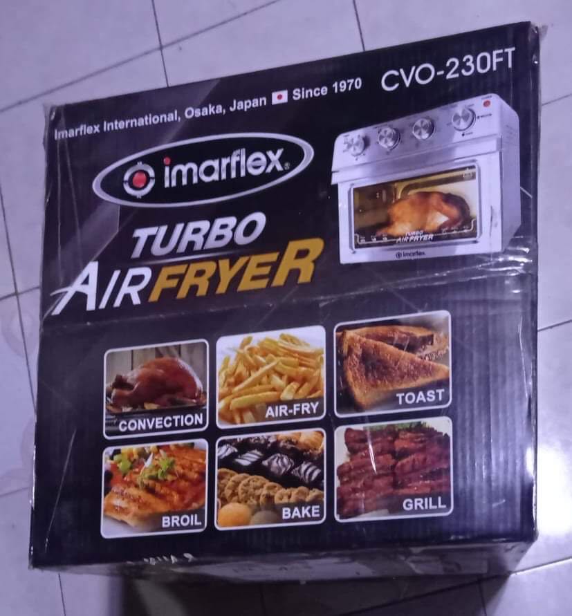IMARFLEX TURBO AIR FRYER BNEW, TV & Home Appliances, Kitchen Appliances ...