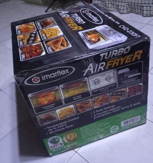 IMARFLEX TURBO AIR FRYER BNEW, TV & Home Appliances, Kitchen Appliances ...