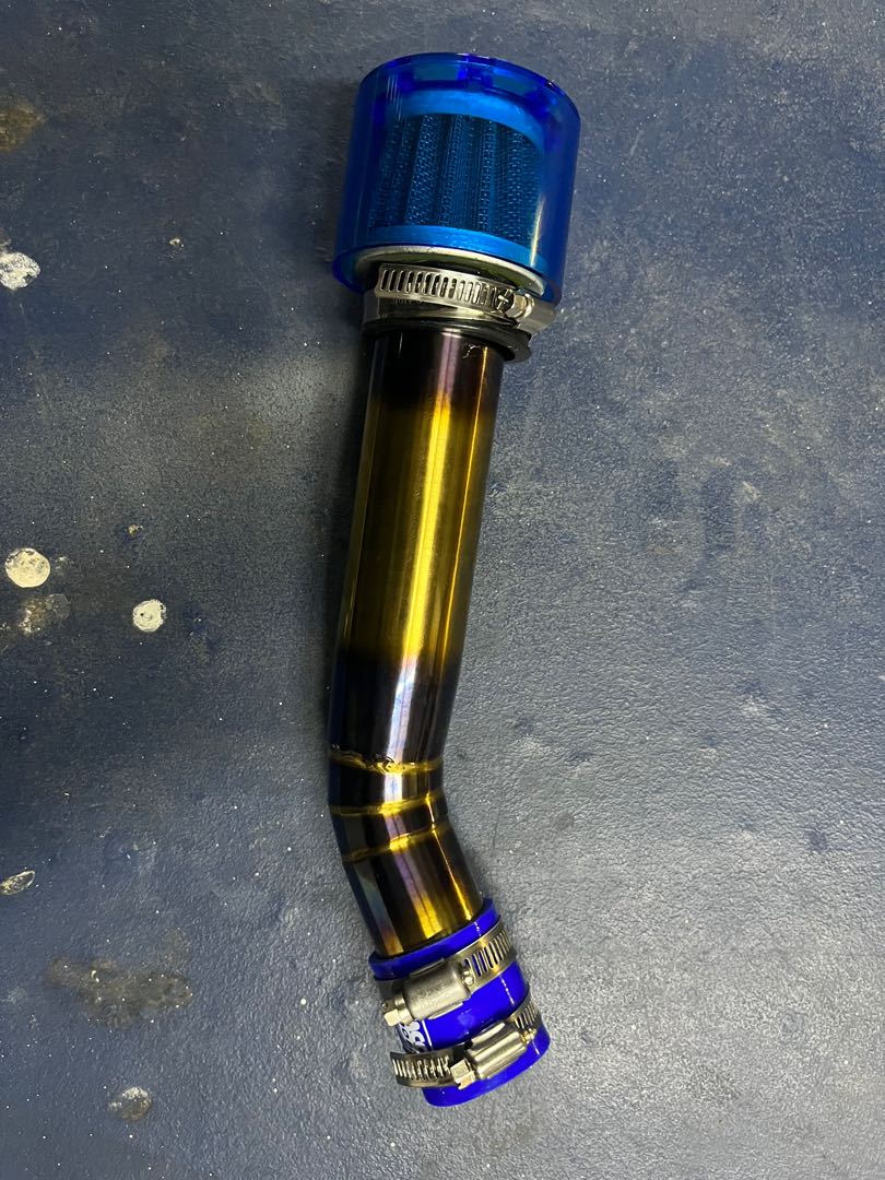 Intake pipe with air filter, Motorcycles, Motorcycle Accessories on ...