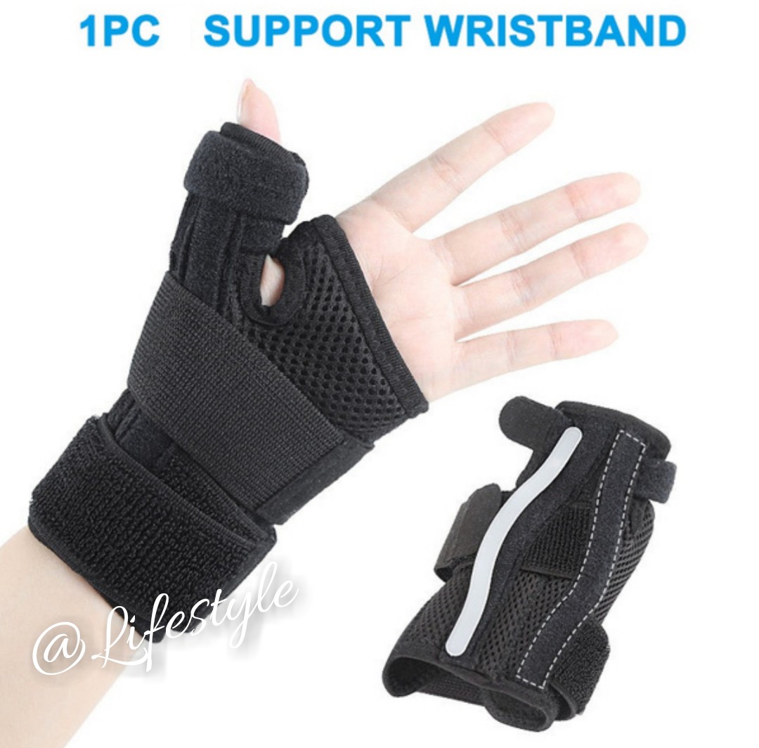 Integrated Metal Plate Thumb Stablilizer Finger Support for Tendonitis ...