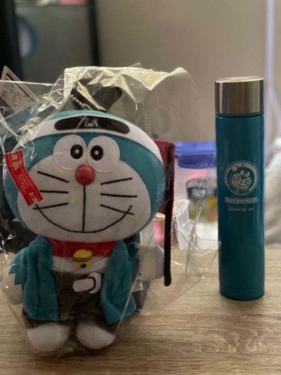 Jepun Doraemon Stuff toy with free heat tumbler, Hobbies & Toys, Toys ...