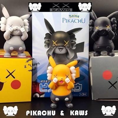 KAWS X PIKACHU POKEMON ANIME JPOP ACTION FIGURE FIGURINES, Hobbies ...