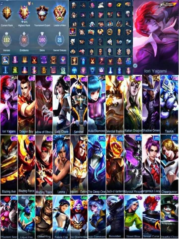 KOF Chou x Dragon Boy Chou x Shadow Of Obscurity Hayabussa Mobile ...