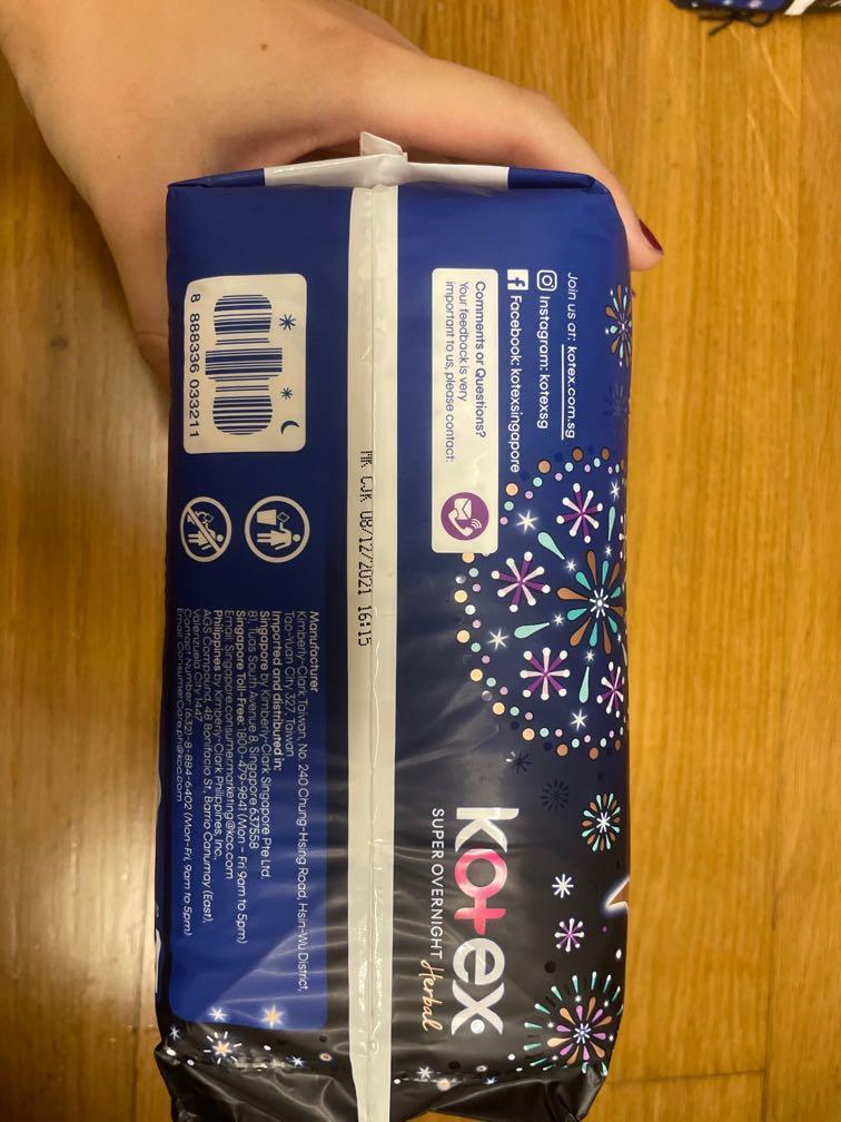 Kotex Super Overnight 41CM, Beauty & Personal Care, Sanitary Hygiene on ...