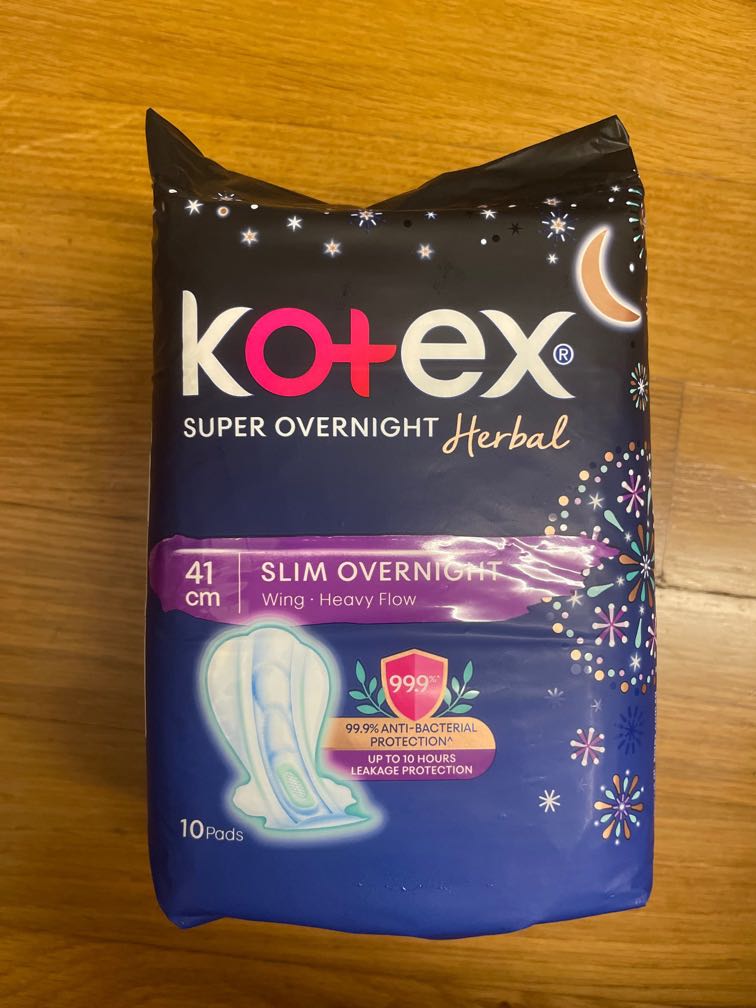 Kotex Super Overnight 41CM, Beauty & Personal Care, Sanitary Hygiene on ...