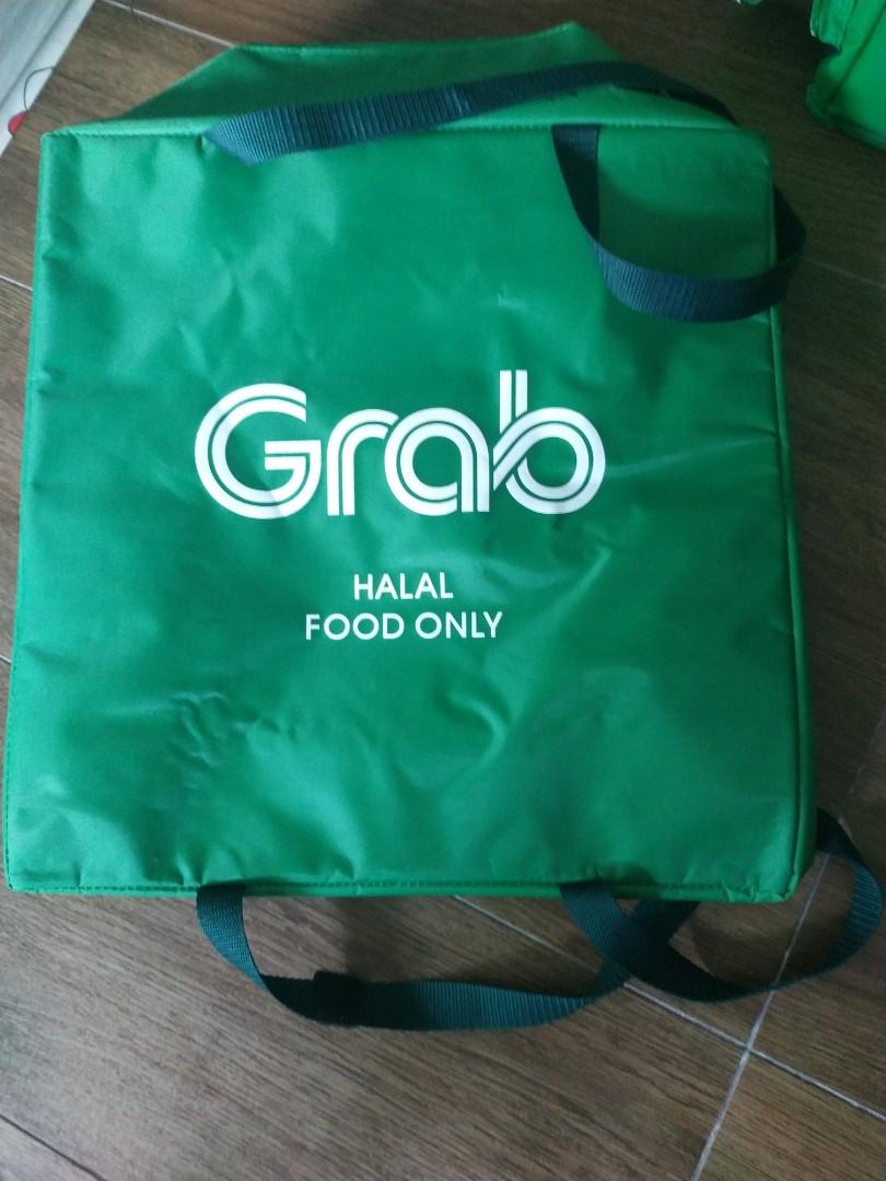 Latest Grabfood Bag + Halal Bag, Everything Else on Carousell
