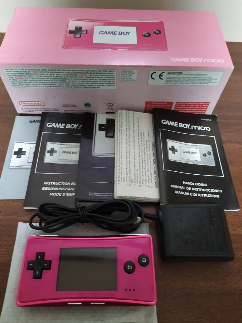 Limited Edition Gameboy Micro Hot Pink Rare Complete, Hobbies & Toys ...