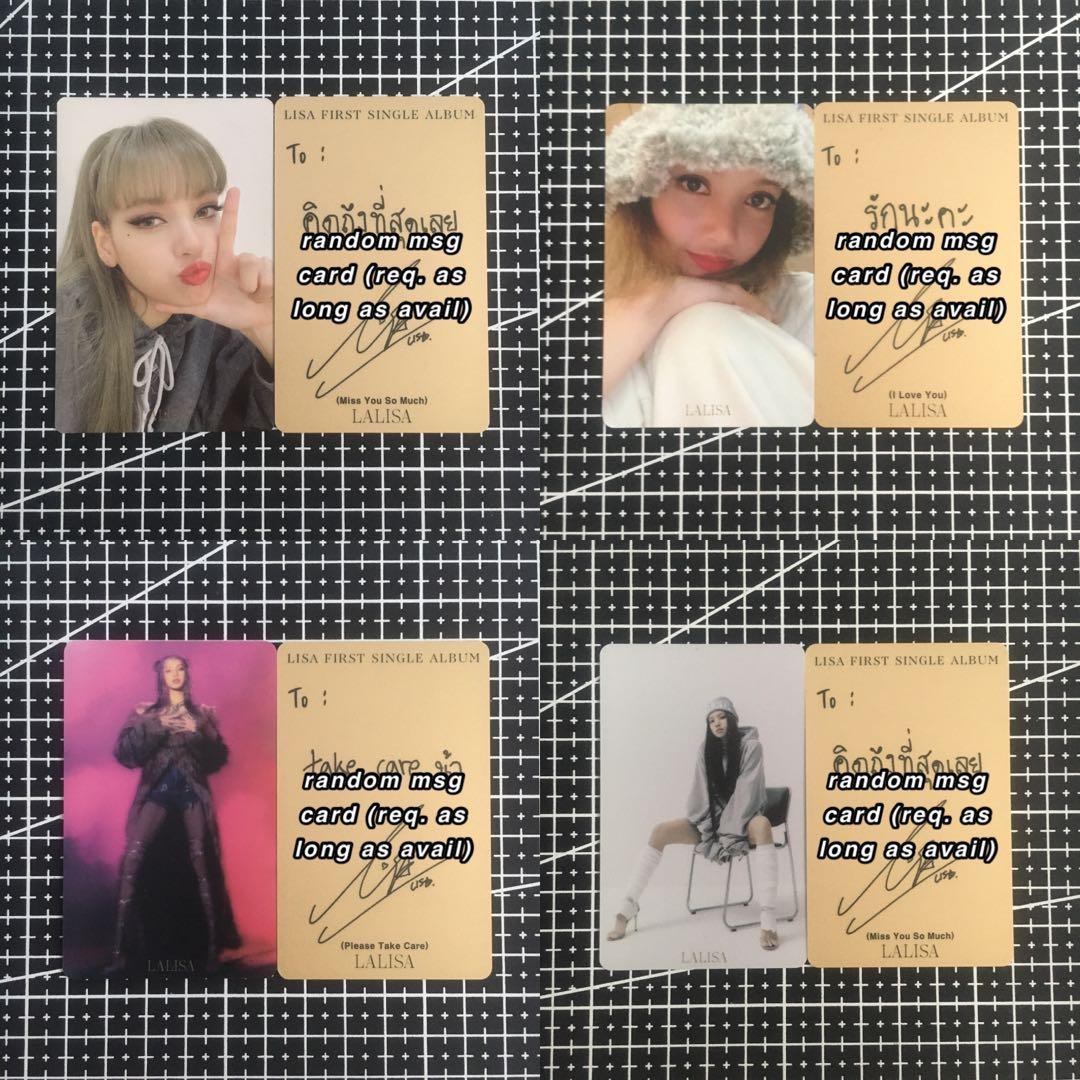 Lisa LALISA Album Photocards POB Makestar Applewood Ktown4U 2nd Press ...