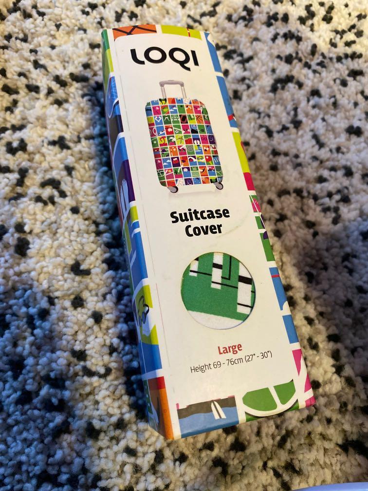 Loqi suitcase cover large, Hobbies & Toys, Travel, Luggage on Carousell