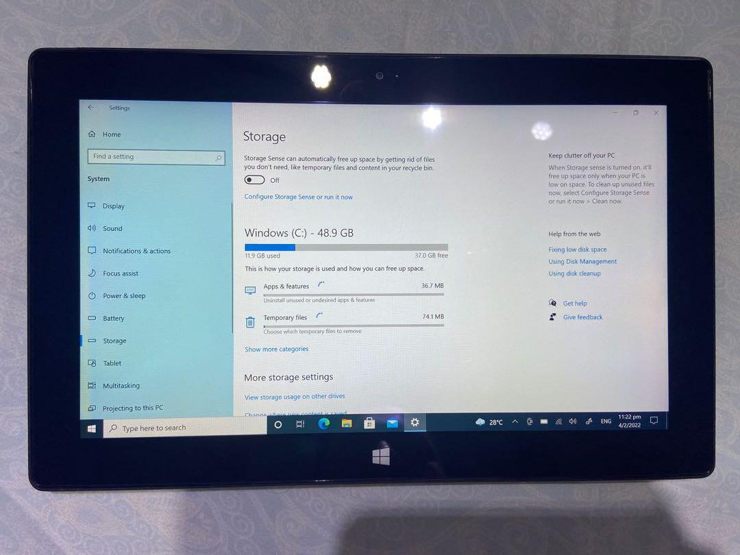 Microsoft Surface Tablet, Computers & Tech, Laptops & Notebooks on Carousell