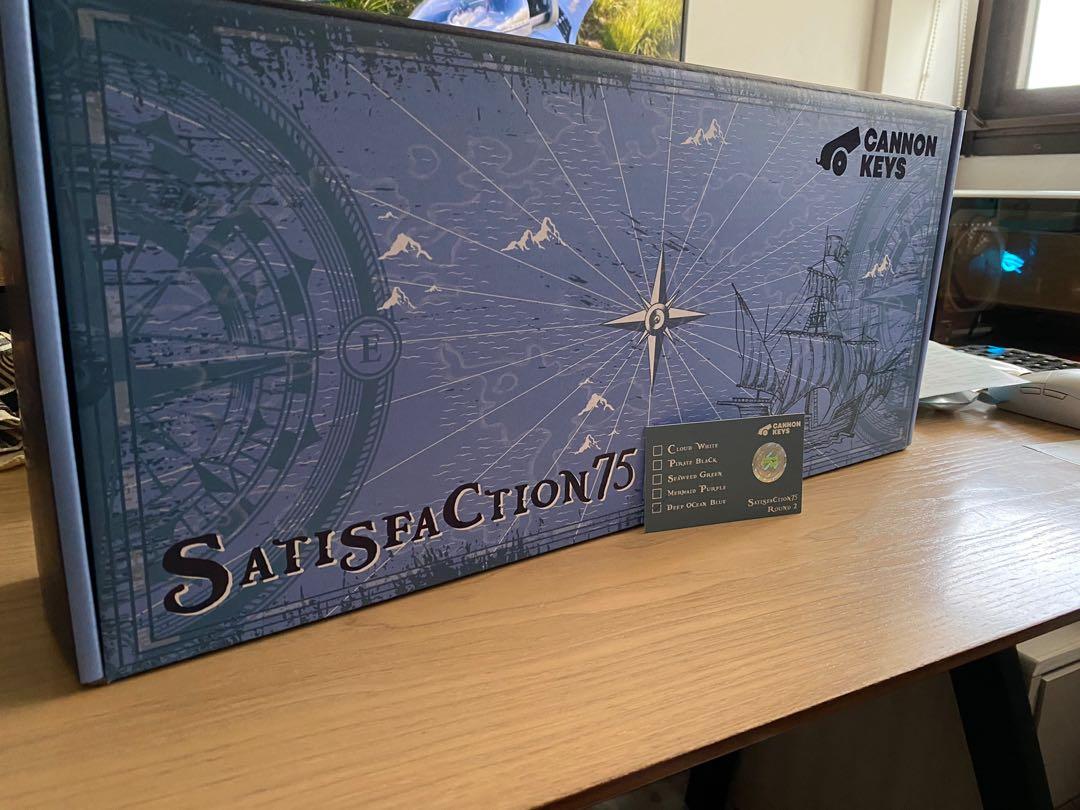 Navy Satisfaction 75 Keyboard (Deep Ocean Blue) Custom mechanical ...