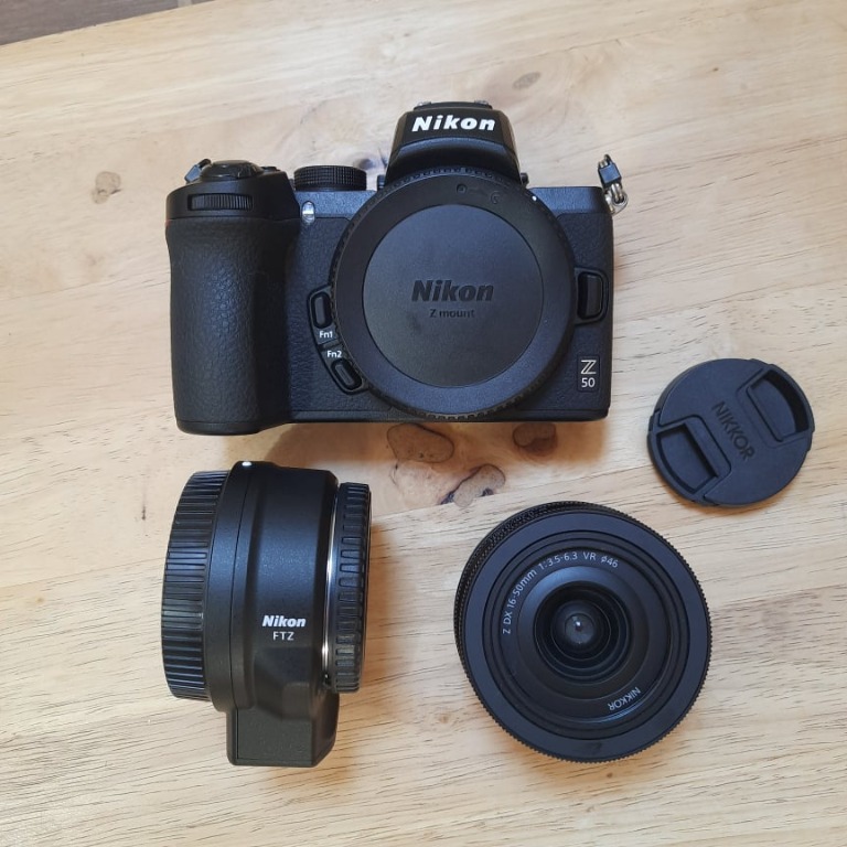 Nikon Z50 + Nikkor S 16-50mm - Nikon FTZ Adapter, Photography, Cameras ...