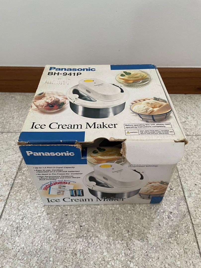 Panasonic ice cream maker BH-941P, Furniture & Home Living, Kitchenware ...