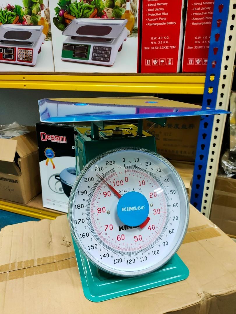 Penimbang scale analog 100kg (flat), Health & Nutrition, Medical ...