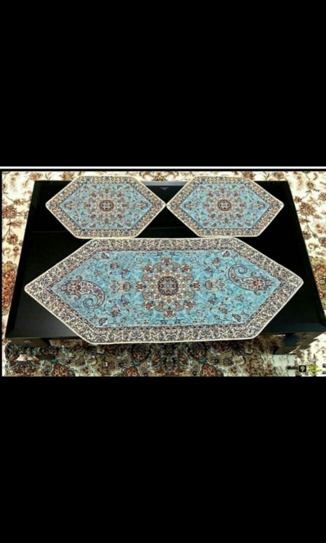 Persian silk table runner, Furniture & Home Living, Home Decor ...