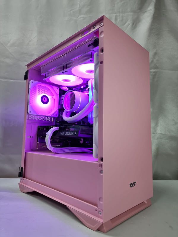 Pink Custom Gaming Pc (Rtx 3060), Computers & Tech, Desktops on Carousell