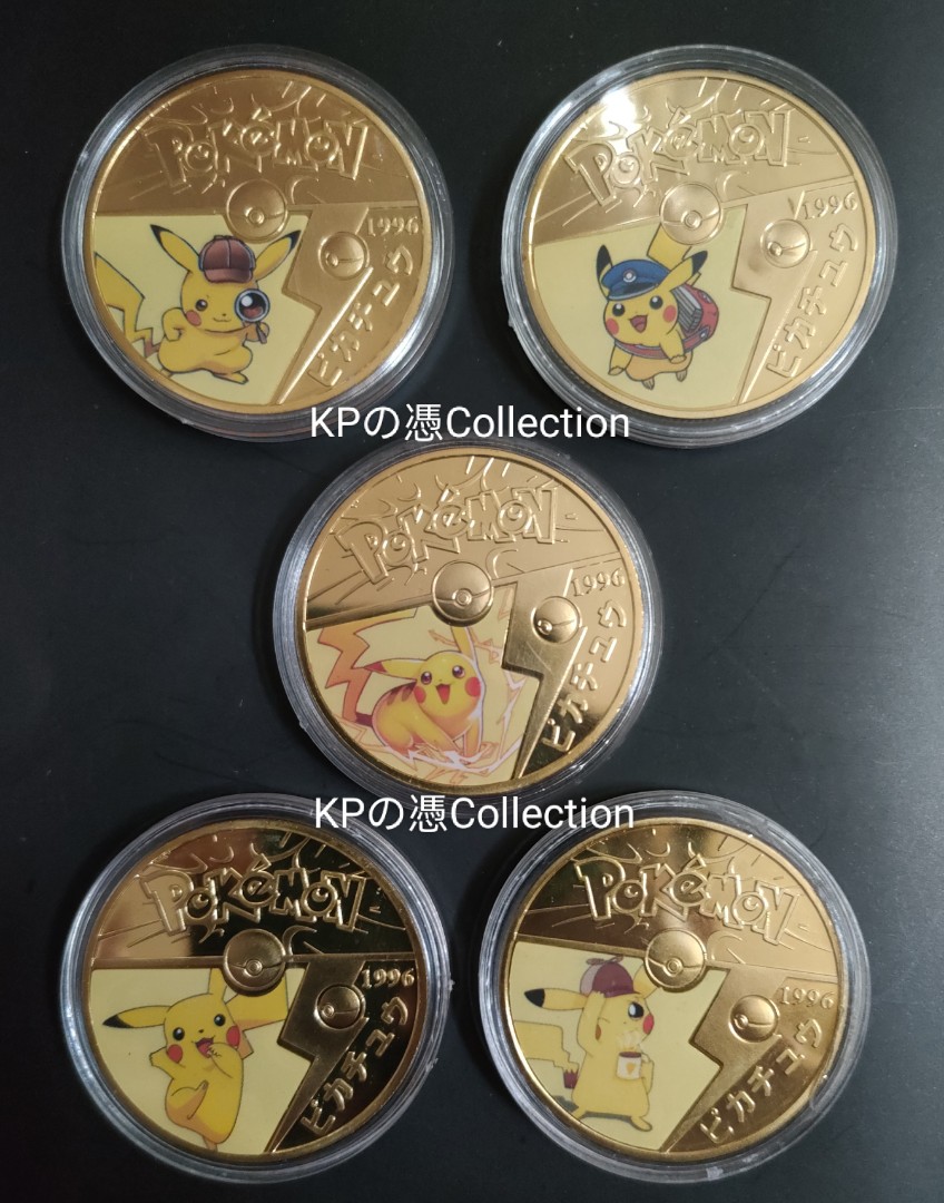 Pokemon Go Gold Plating Coin- Olympic, Hobbies & Toys, Collectibles ...