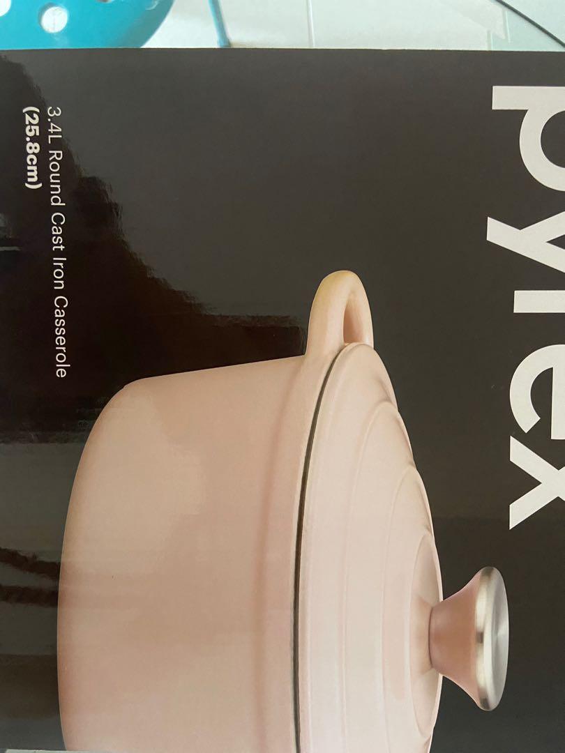 Pyrex cast iron casserole 3.4L, Furniture & Home Living, Kitchenware ...