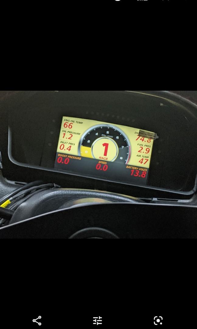 Rare Selling Motec C127 meter holder for Evo 9 (IX), Car Accessories ...