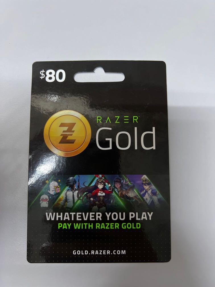 Razer gold gift card $80 x2, Video Gaming, Gaming Accessories, Game ...