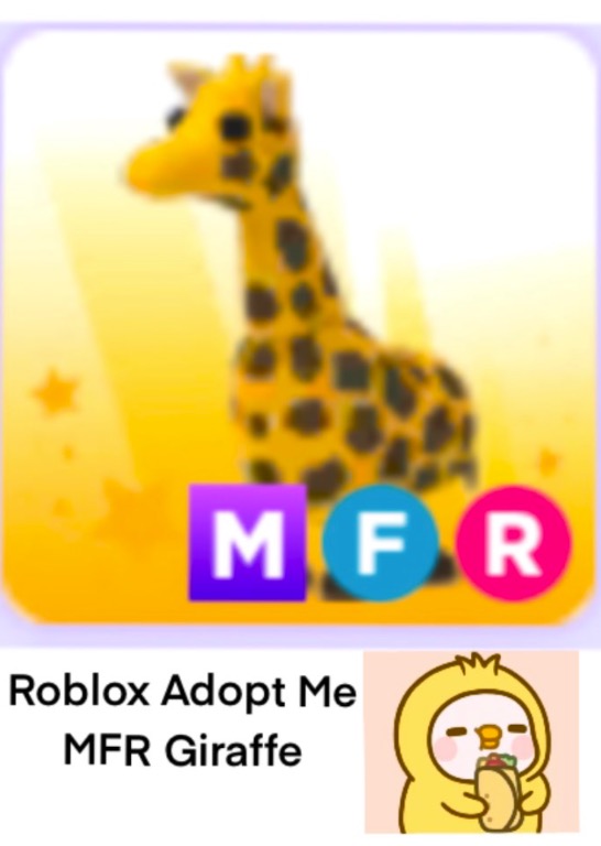 Roblox Adopt Me - MFR Giraffe (Read Desc), 電子遊戲, 遊戲機配件, 遊戲週邊商品 - Carousell