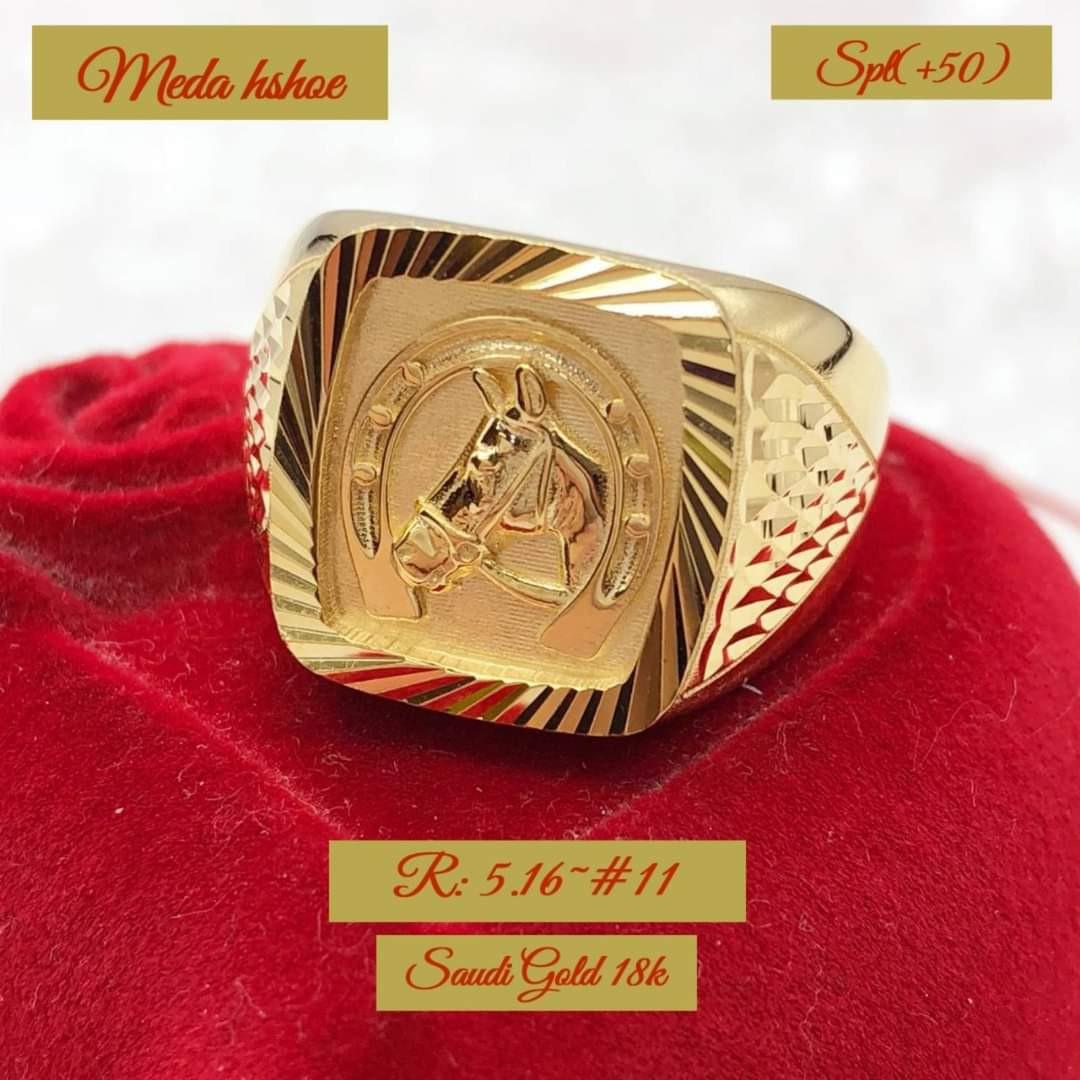 Saudi 18K MENS RING, Women's Fashion, Jewelry & Organizers, Rings on ...